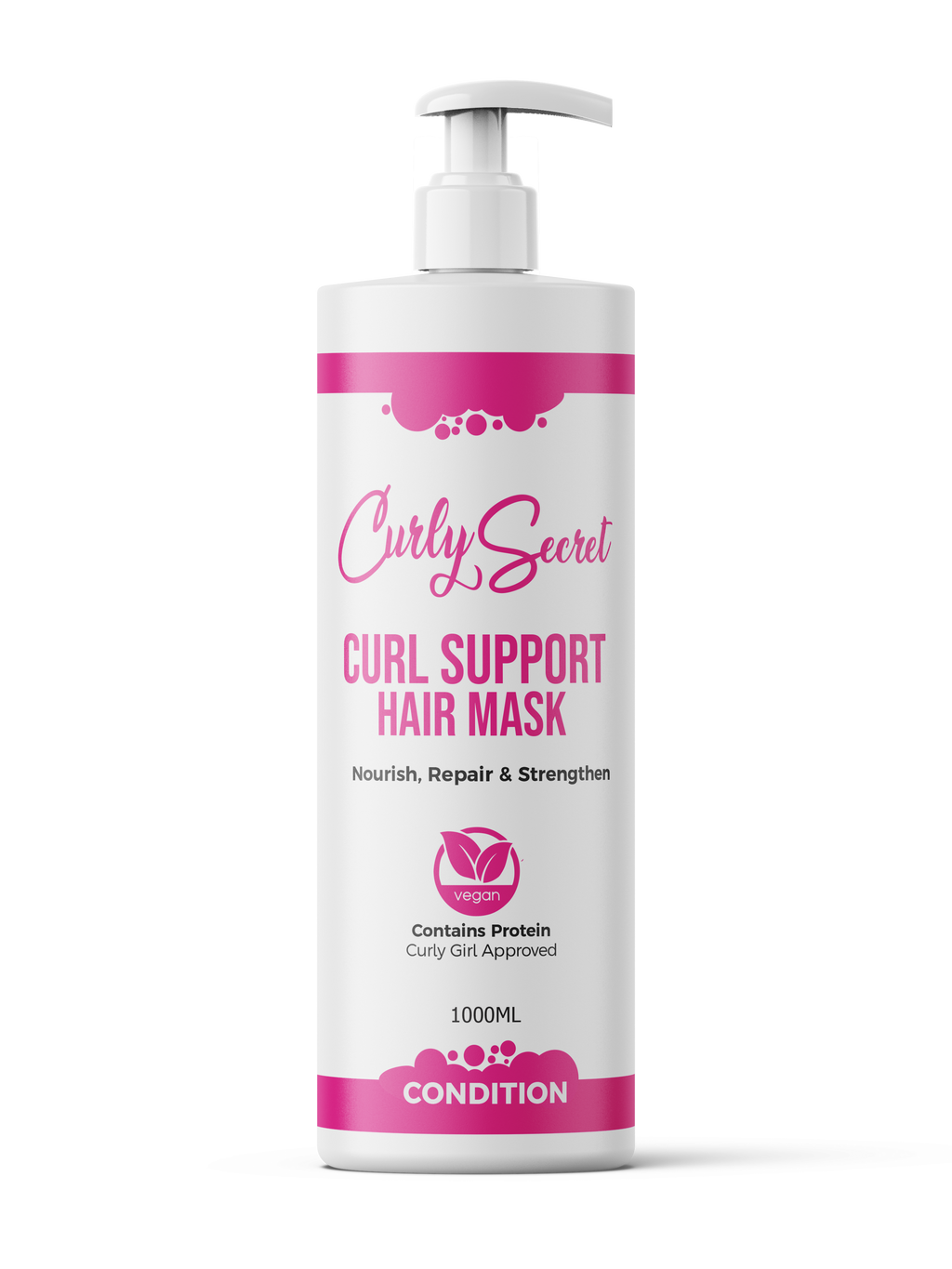 Curl Support Hair Mask - Natural hair care for waves, curls & coils ...